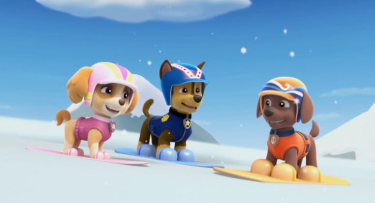 Prepárate para la nieve con la Patrulla Canina, abrígate bien!